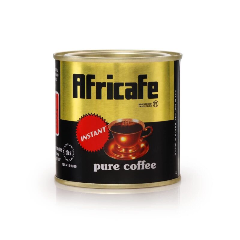Africafe Pure Instant Coffee 100g tin can, from Mt Kilimanjaro ...